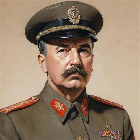 Regal Portrait Of Joseph Stalin