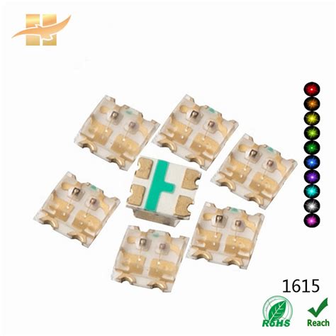 China Algainp Ingan Smd Chip Led 1615 Tri Color Rgb Smd Led Strip Light China Smd Led Chip
