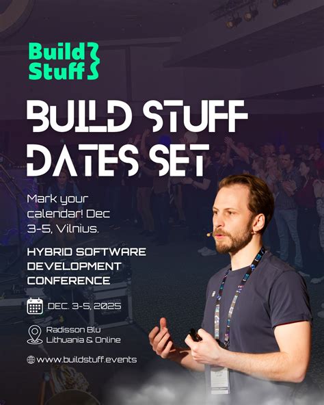 Build Stuff 2025 Tickets Secure Your Spot At The Software Conference Neringa Young