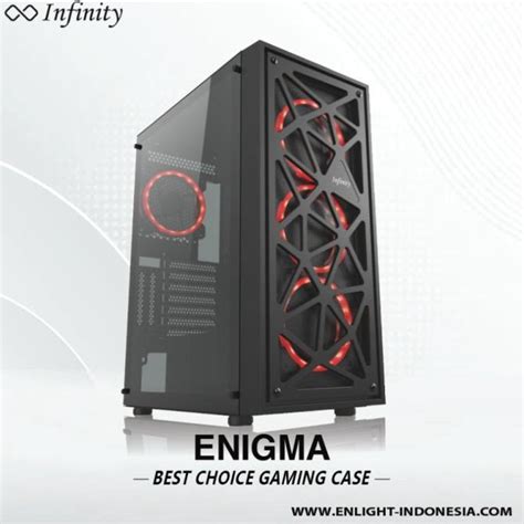 Jual Casing Infinity Enigma MATX ATX GAMING CASE INCLUDE 3 FAN Shopee Indonesia