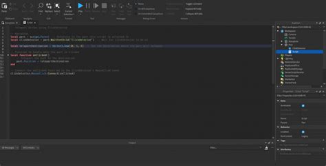 create a script that makes a part teleport to another location in