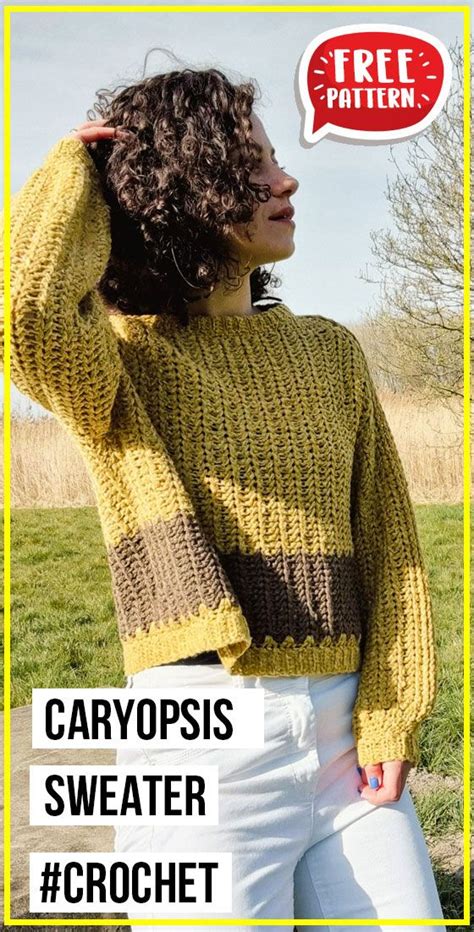 Crochet Caryopsis Sweater Free Pattern Artofit