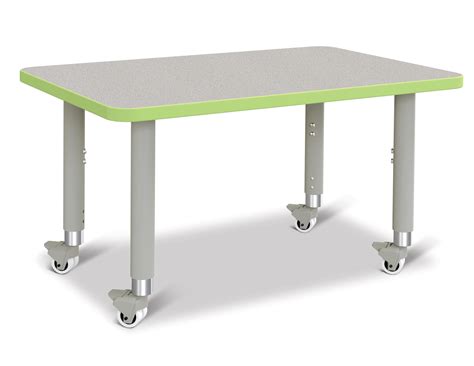 Berries® Rectangle Activity Table 24 X 36 Mobile Freckled Gray