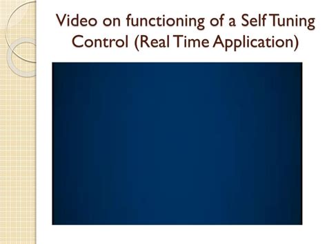Ppt Self Tuning Of Controllers Powerpoint Presentation Free Download