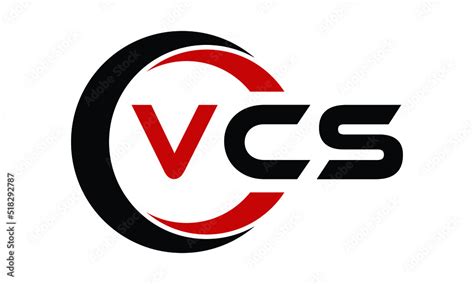 Vcs Swoosh Three Letter Logo Design Vector Template Monogram Logo Abstract Logo Wordmark