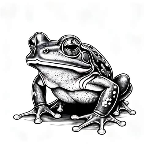Premium Vector Toad Vector Tattoo Black And White Toad Silhouette