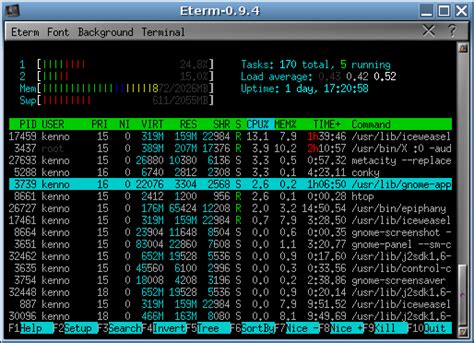 Htop An Interactive Process Viewer For Linux Kennos Open Note