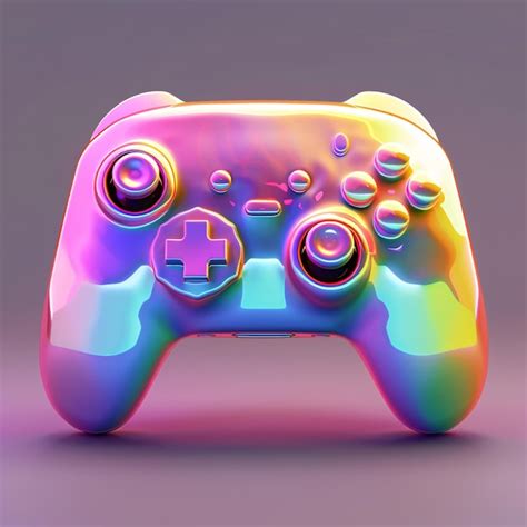 Premium Photo A Colorful Controller With A Rainbow Colored Cross On
