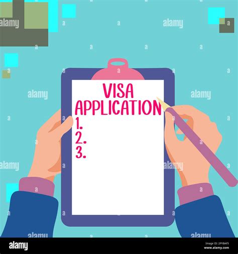 Text Showing Inspiration Visa Application Business Showcase An Process Of Getting An Entry