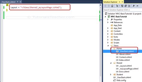 ASP NET MVC Layout View