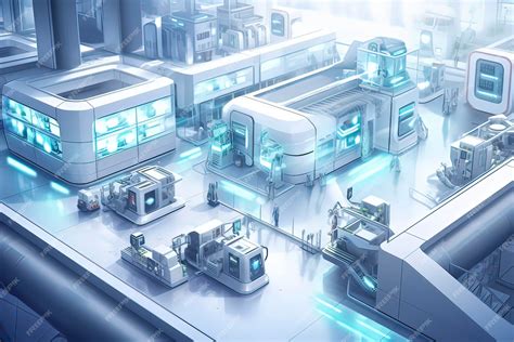 Premium Photo Smart Factory Ai Technology Generated Image