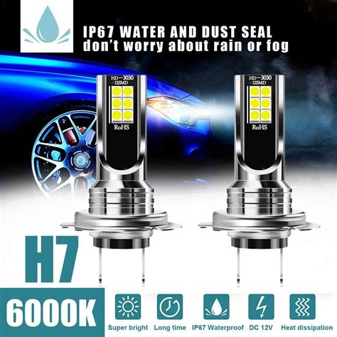 H7 Led 헤드라이트 전구 빔 키트 12v 100w 고출력 Led 자동차 전조등 6000k 자동 헤드라이트 전구 H11