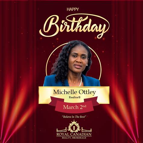 Royal Canadian Realty Brokerage Happy Birthday Michelle Ottley🎂 May