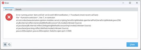 Serial Port Open Failed Ignition Inductive Automation Forum