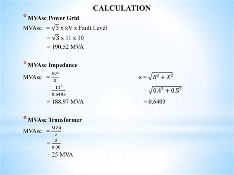 Sc Calculation Mva Method Etap Pptx