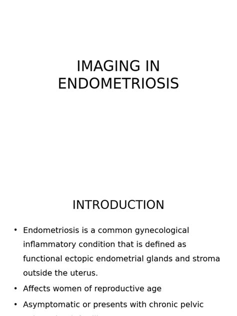 Endometriosis Pdf Sexual Anatomy Diseases And Disorders