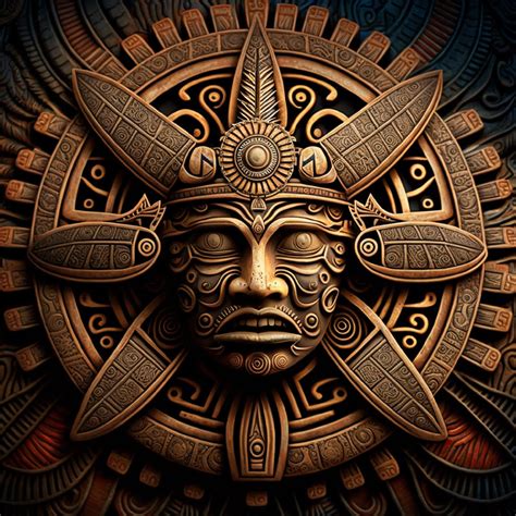 Mayan Wall Art Digital Print Mayan Art Vibrant Wall Art 2