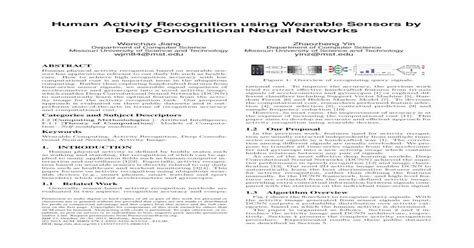 Pdf Human Activity Recognition Using Wearable Sensors By Deep Web