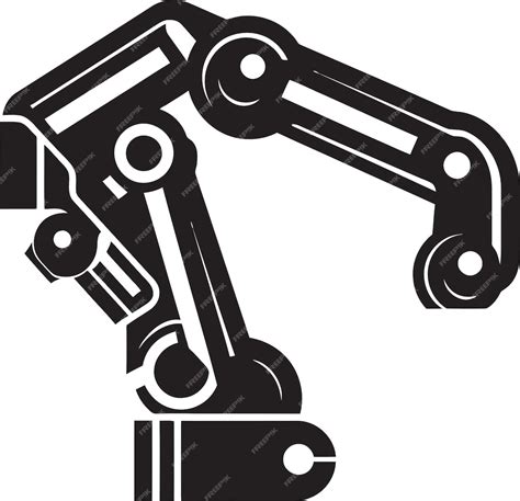 Illustrative Vector Artwork Of An Advanced Robotic Arm For Use In Robotics Engineering And