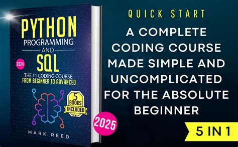 Python Programming And SQL Books In The Coding Course From Beginner To Advanced Learn