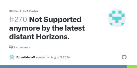 not supported anymore by the latest distant horizons · issue 270