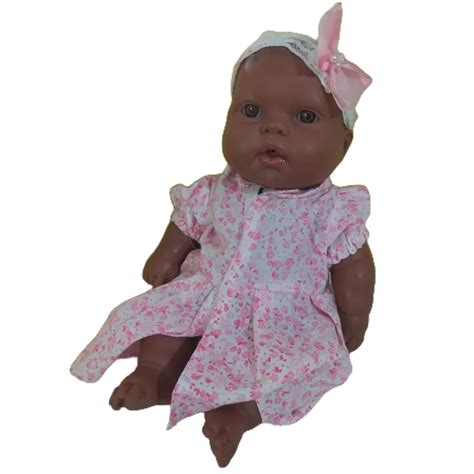 Boneca Negra Cotiplas Toda Vinil 32 Cm Shopee Brasil