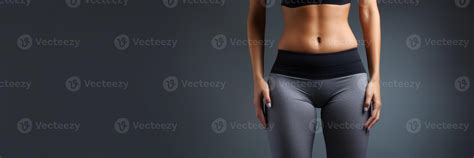 Ai Generated Woman Shows Off Her Muscular Abs Generative Ai 44530655