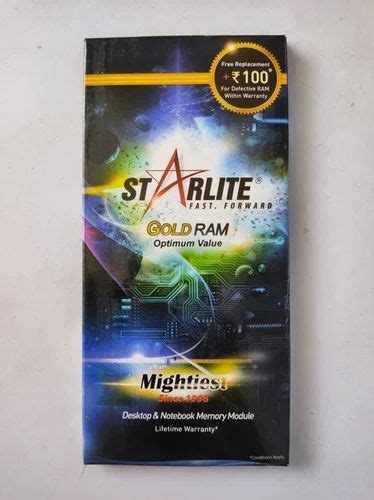 Random Access Memory RAM SDRAM Starlite Gold GB DDR RAM At Rs Piece In Bhubaneswar