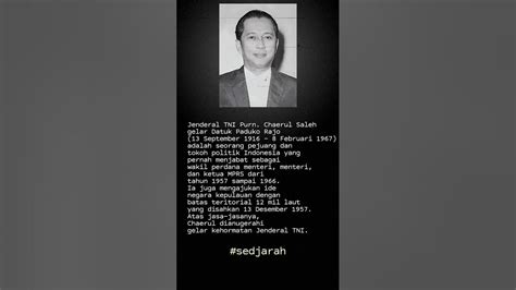 Chaerul Saleh Indonesia Shorts Pahlawan Motivation Sedjarah Youtube
