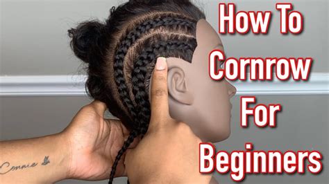 How To Cornrow Braids To Scalp Beginner Friendly Cornrow Tutorial Youtube