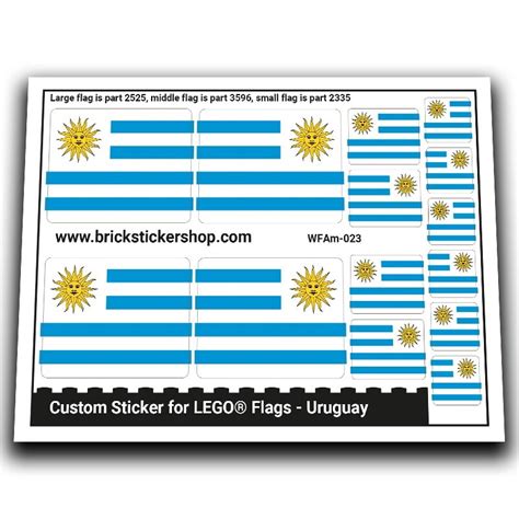 Custom Sticker Flag Of Uruguay Brickstickershop