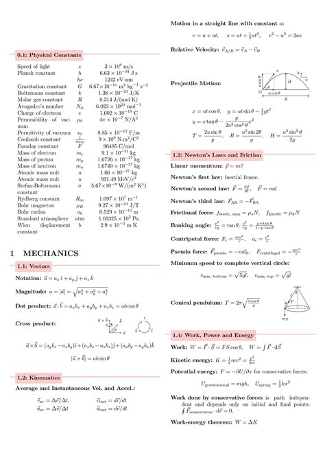 Physics Calculations 135 Jamb Physics Formulas Free Pdf Download Jamb