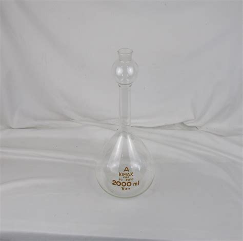 Glass Laboratory Beaker Mad Scientist Equipment Condensation Chamber Kimax 2000 Ml Flask