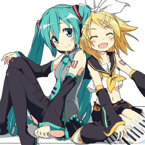 Miku X Rin Pósteres Ilustraciones Fotos De Miku Muñecas De Anime