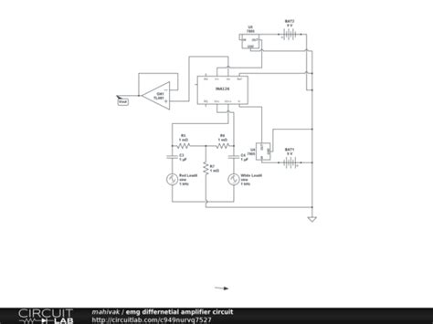 Emg Differnetial Amplifier Circuit Circuitlab