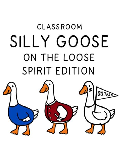 Silly Goose On The Loose Spirit Edition Porch Goose Classroom Porch