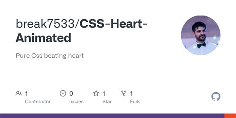 Github Break7533css Heart Animated Pure Css Beating Heart