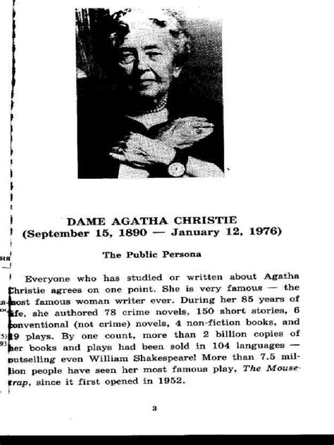 Agatha Christie Biography Pdf