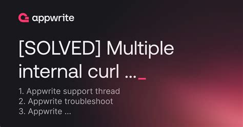 [solved] multiple internal curl errors has occurred within the executor