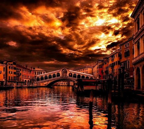 Venice Italy Sunset Desktop