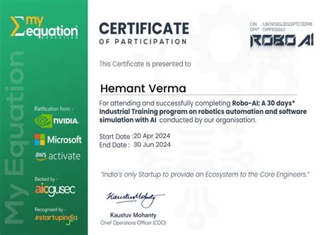 Hemant Verma On Linkedin Robotics Automation Ai Machinelearning