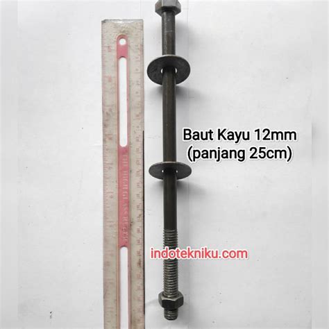 Jual Baut Kayu 12mm Panjang 25cm Baut Sambung Kayu Shopee Indonesia