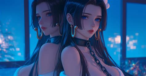 4k Hd Wallpaper Boa Hancock In Christmas Costume With Neon Lights