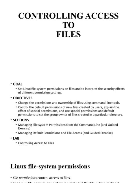 Ntrolling Access To Files Pdf Computer Data Storage Information Retrieval