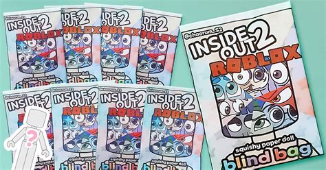 Inside Out2 X Roblox Paper Doll Squishy Blind Bag Tutorial