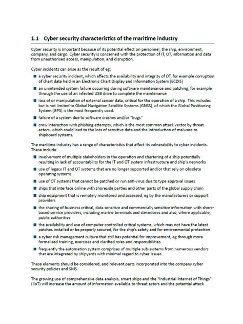 Maritime Cyber Security Pdf