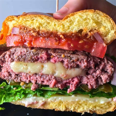 Air Fryer Burgers Stuffed With Cheese Juicy Lucy Recipe Video