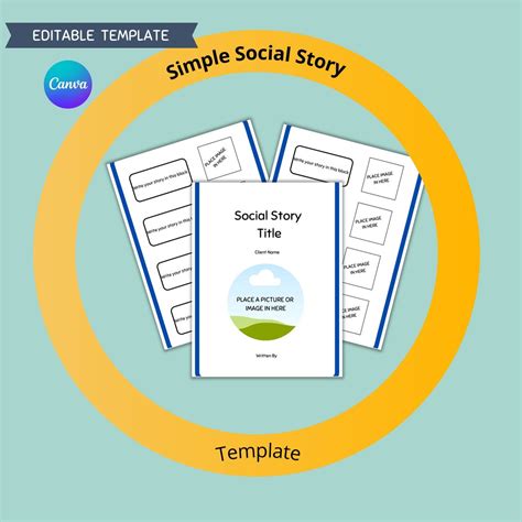 Social Story Template Editable In Canva Learning And Behaviour Support