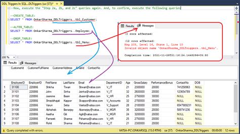 Ddl Triggers In Sql Server