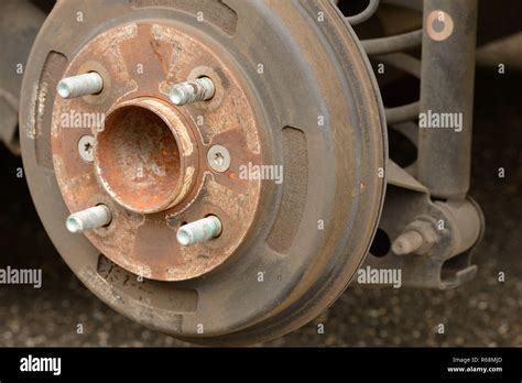 Car Brakes And Shock Absorber Stock Photo Alamy